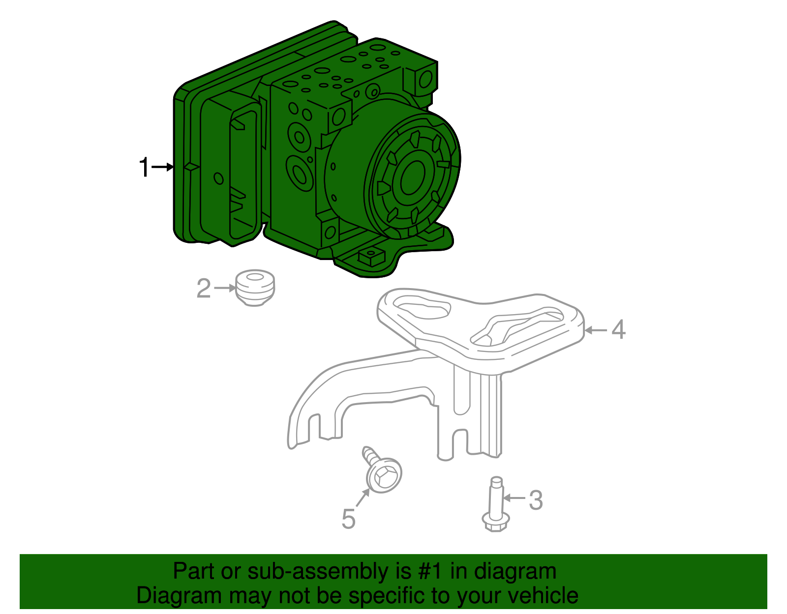 57100-TBA-A16 - ABS Hydraulic Assembly 2016-2020 Honda Civic | Honda Parts Online