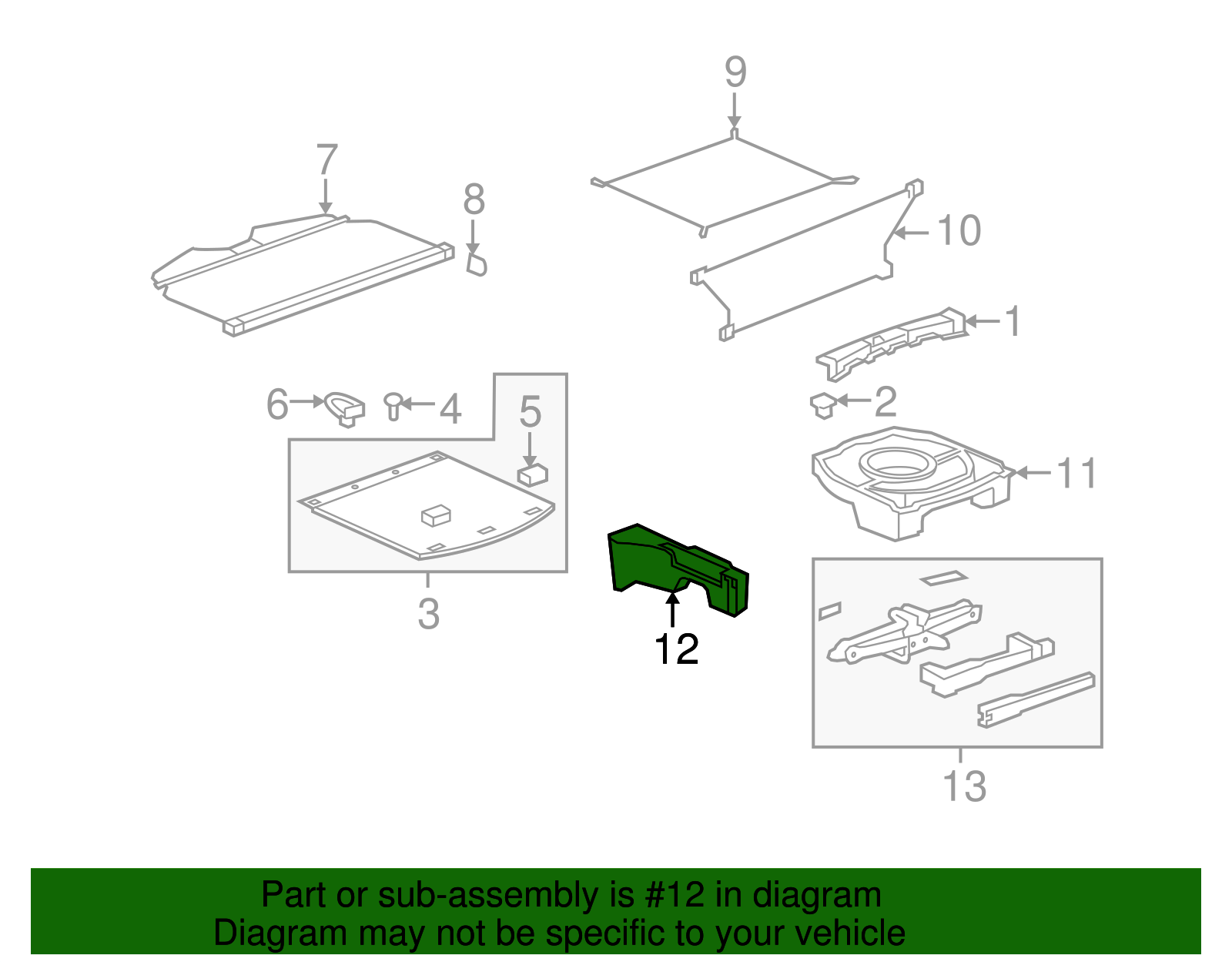 96818793 - Storage Compartment | My GM Part
