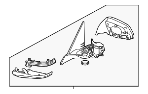 51167345674 - Mirror Assembly 2013-2016 BMW | Genuine BMW Parts