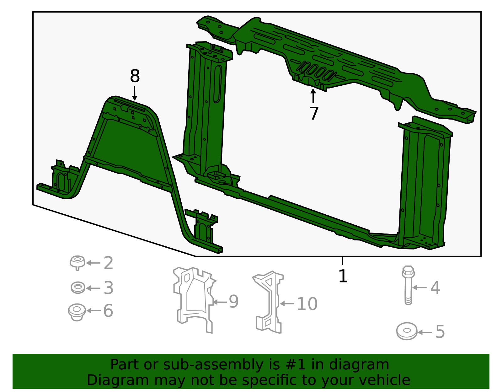 2011-2014 GM Radiator Support 22825905 GM | GMPartsDirect.com