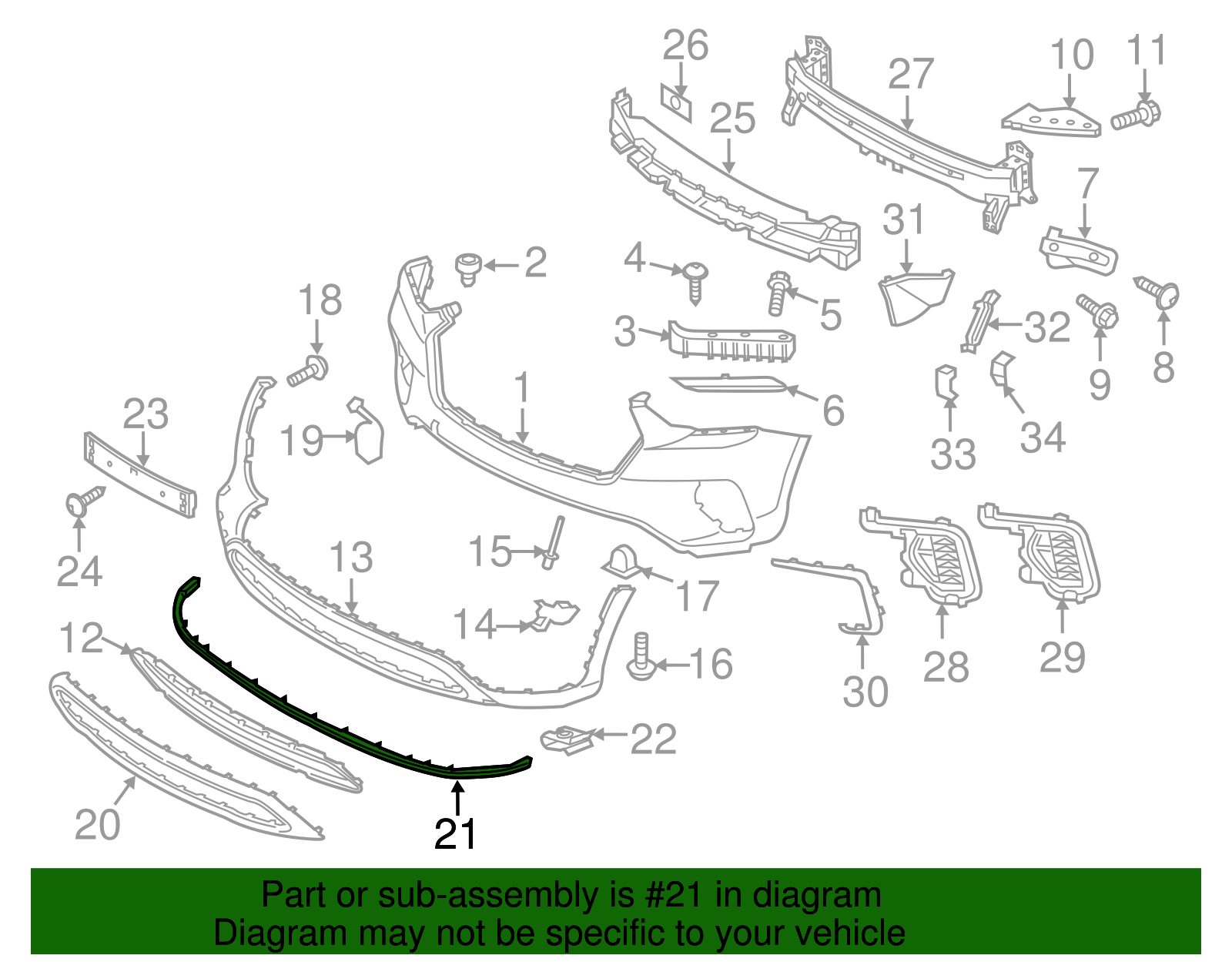 2017-2019 Hyundai Valance 86525-B8AA0 | QuirkParts