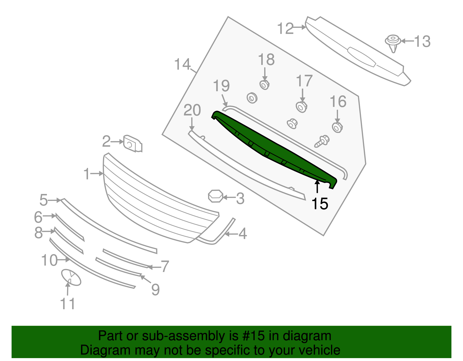2006-2008 Hyundai Azera Trim Molding 86356-3L300 | HyundaiParts.Online