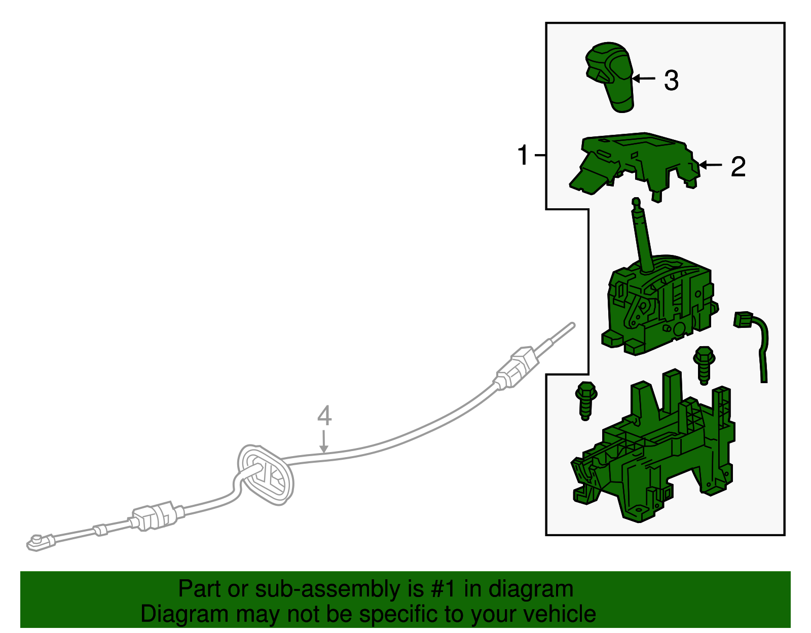 95405019 - Automatic Transmission Shift Lever Assembly 2011-2016 ...