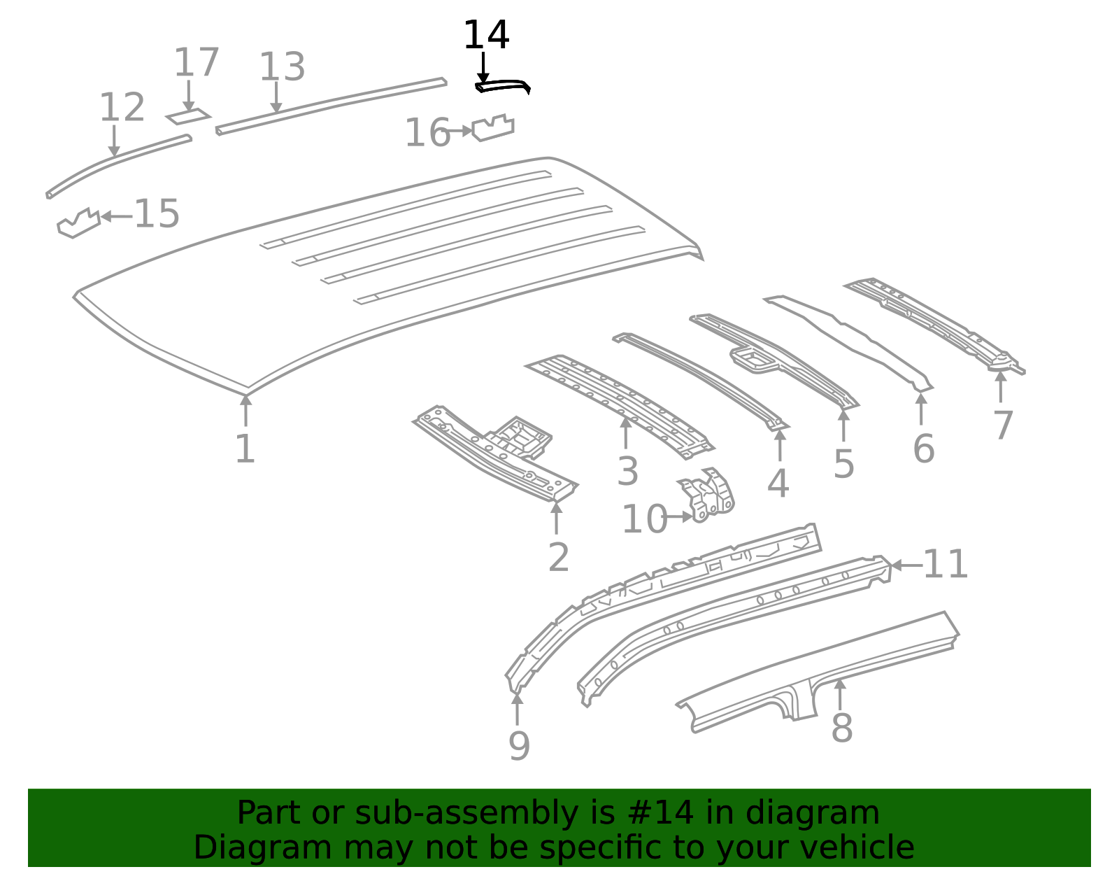 Toyota Drip Molding Part# 755530e040 | Toyota of Colorado Springs