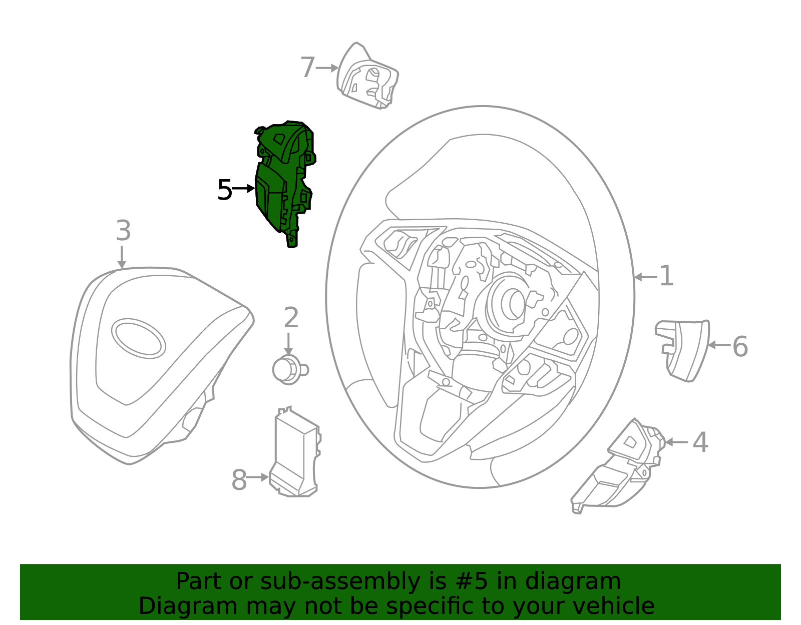Genuine OEM Ford Part - Cruise Switch FA1Z-9C888-BA | Genuine OEM Ford ...