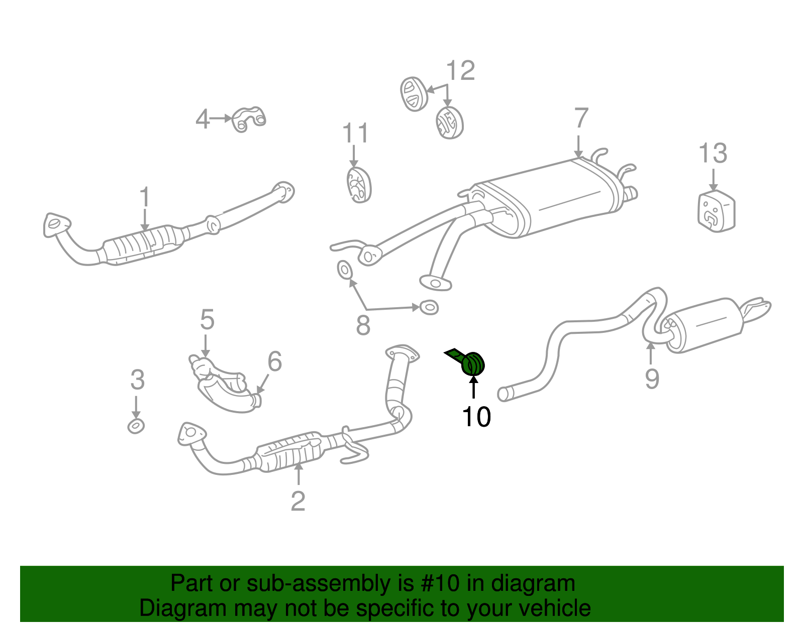90917-06085 - Gasket, Exhaust Pipe, Center - 2000-2014 Toyota | OEM ...
