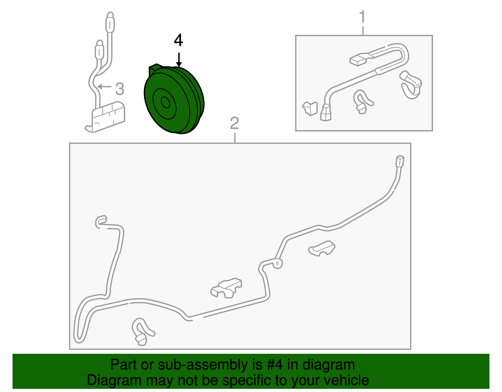 2005-2010 Honda Odyssey Horn 38100-SHJ-A02 | OEM Parts Online