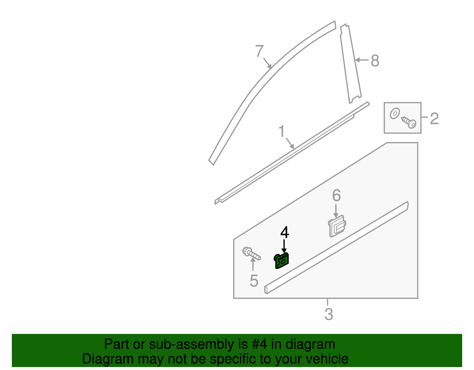 2016-2025 Hyundai Lower Molding Clip 87756-D3000 | OEM Parts Online