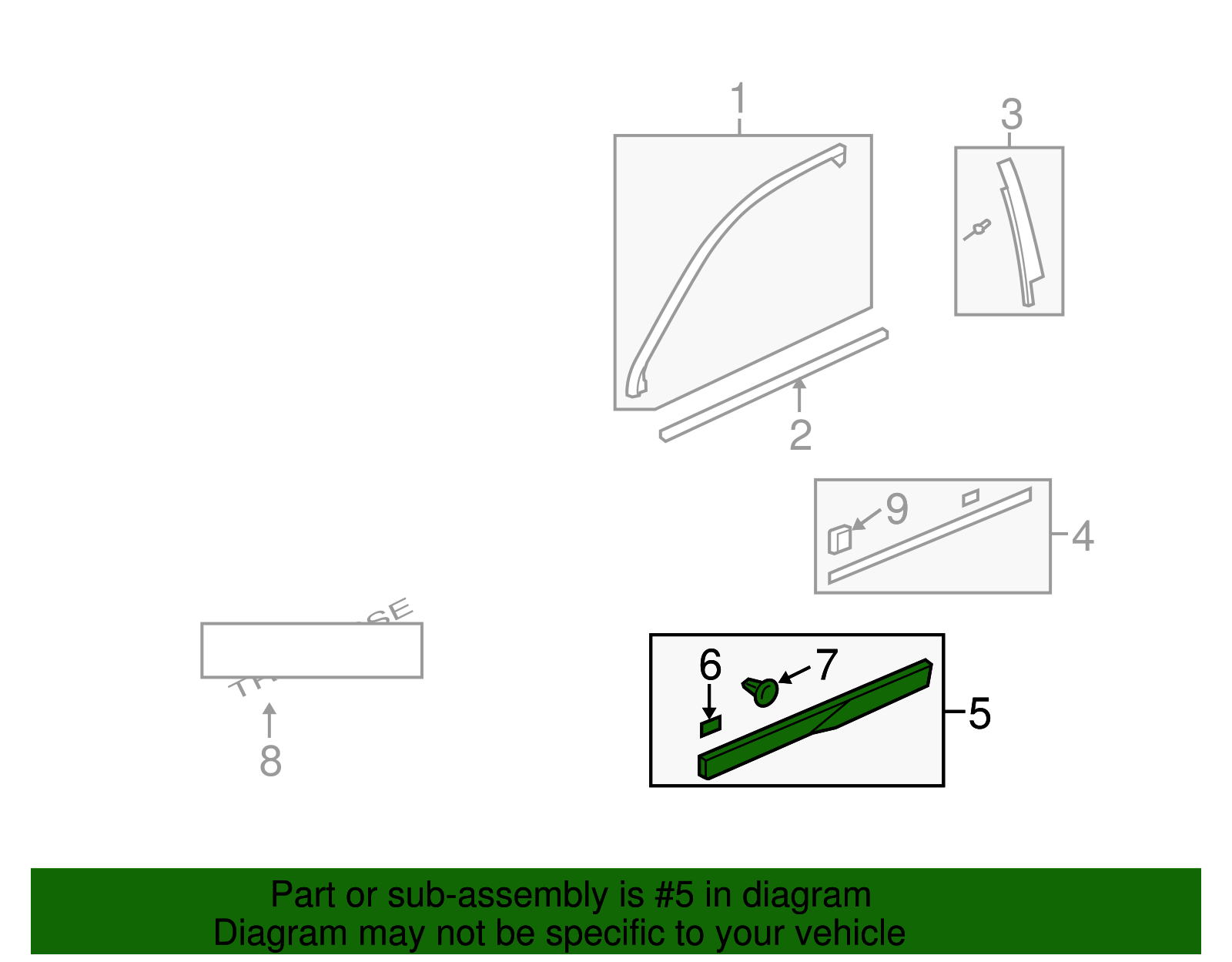 22923502 - 2013-2017 Chevrolet Traverse - Anthracite Passenger Side ...