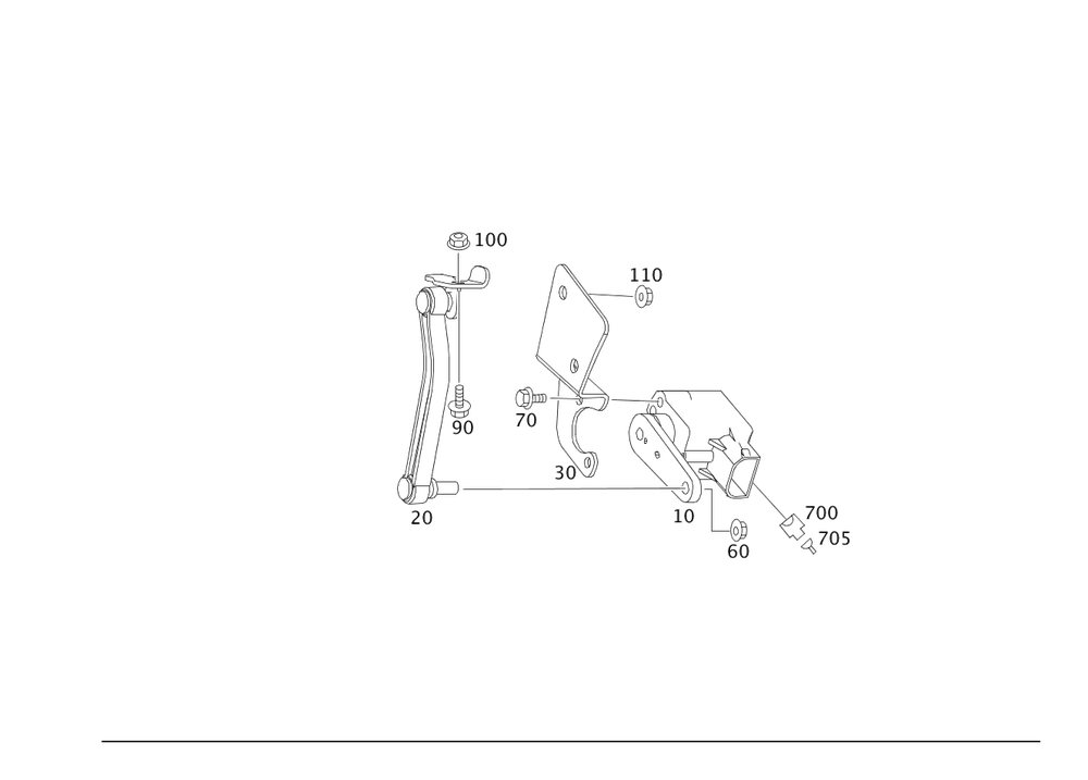 164-320-23-32 - Link Rod 2002-2012 Mercedes-Benz | Mercedes-Benz USA Parts