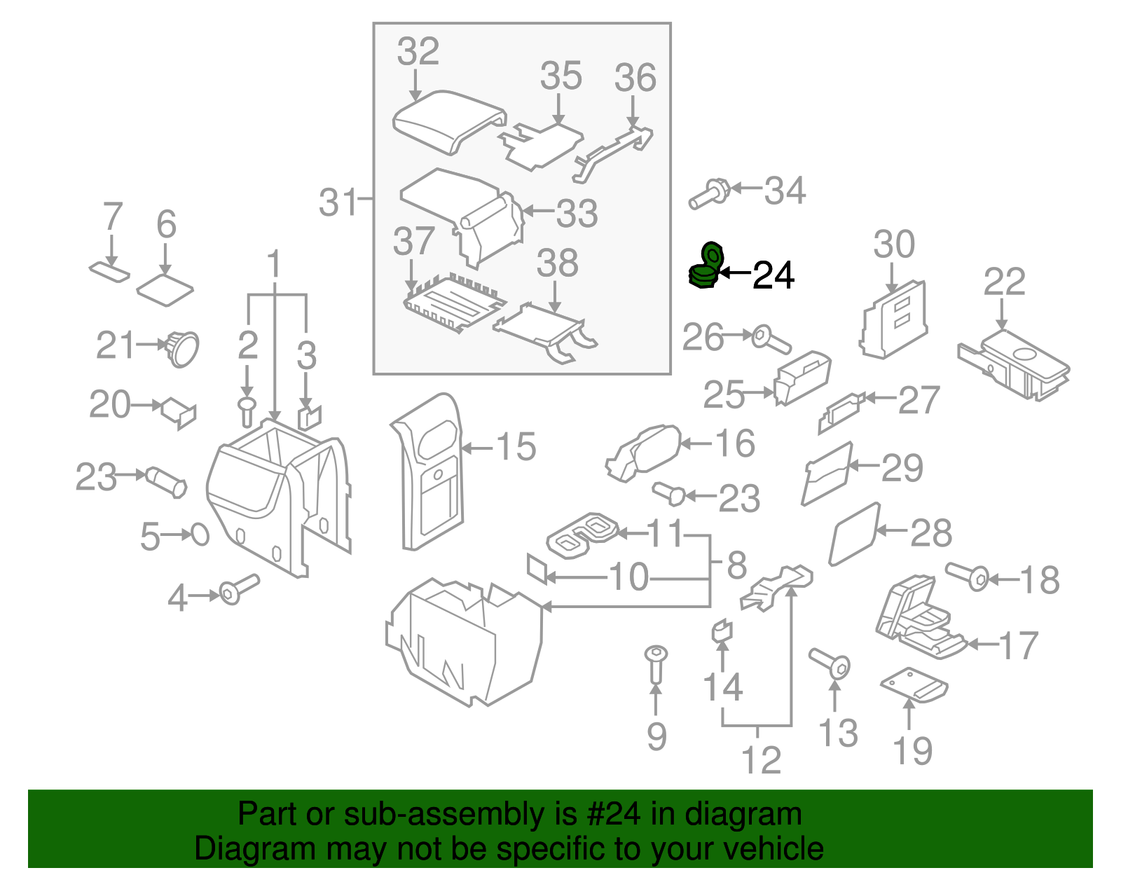 2009-2023 Volkswagen 12 Volt Accessory Power Outlet Housing 1K0-919-341 ...