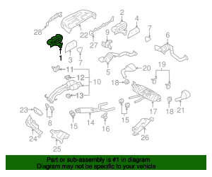 2008-2010 Porsche Cayenne Exhaust Manifold 955-111-019-00 | Porsche Marin
