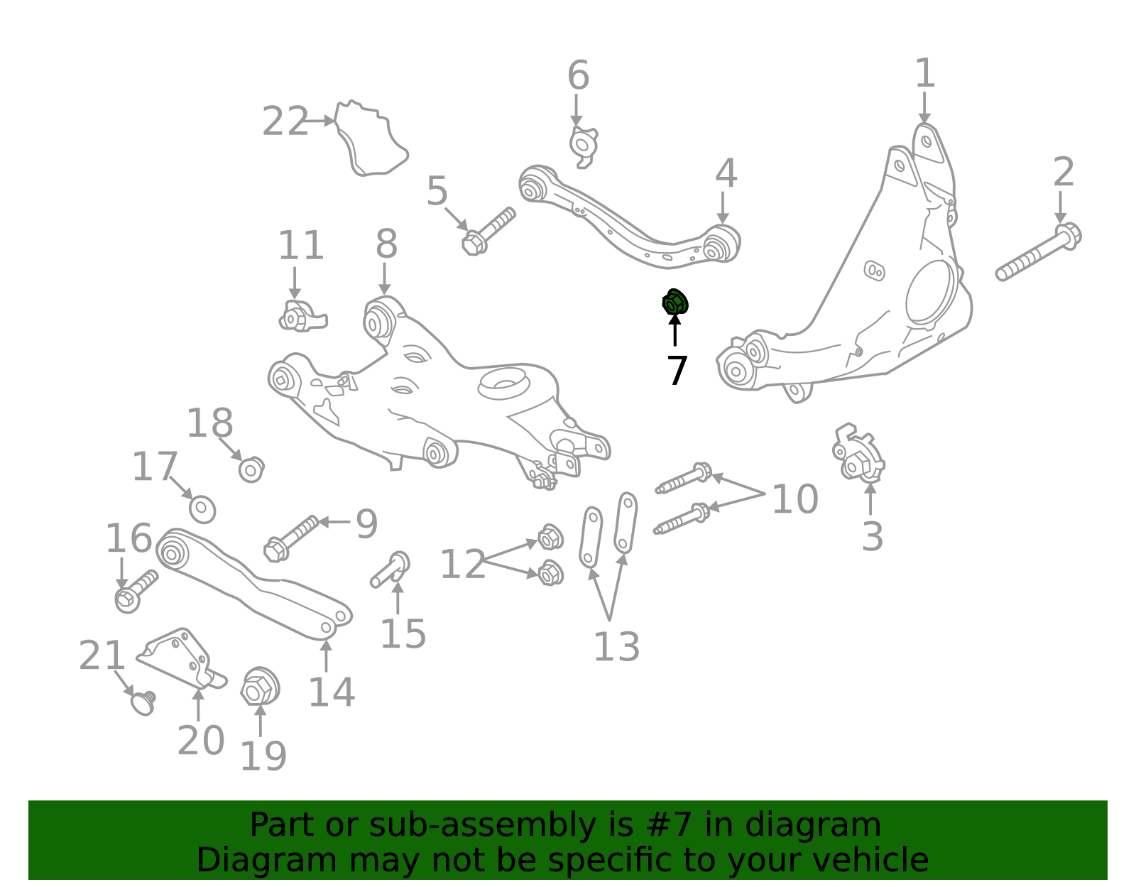 2005-2024 Land Rover Stabilizer Link Nut FY114056 | OEM Parts Online