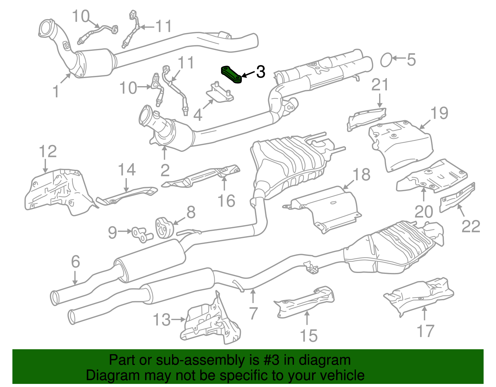 140-492-01-18-64 - Converter & Pipe Pad 1996-2023 Mercedes-Benz ...