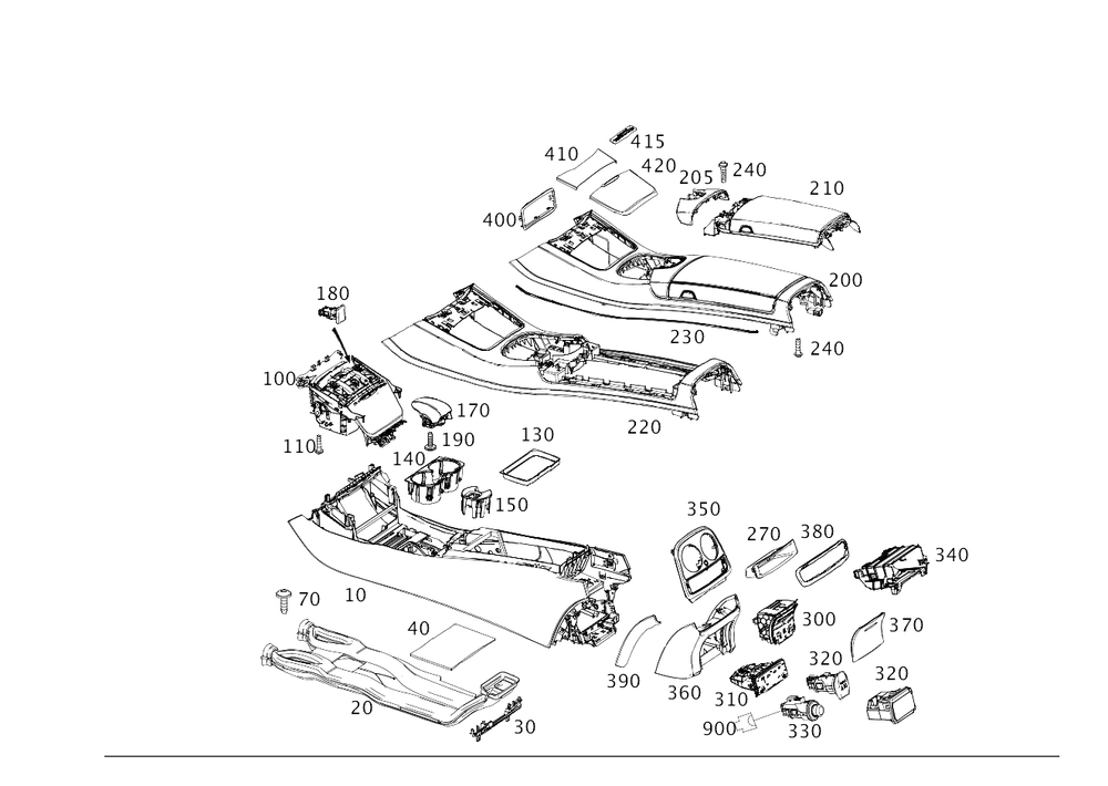 222-810-24-00 - Cap, Tray 2006-2021 Mercedes-Benz | Mercedes-Benz USA Parts