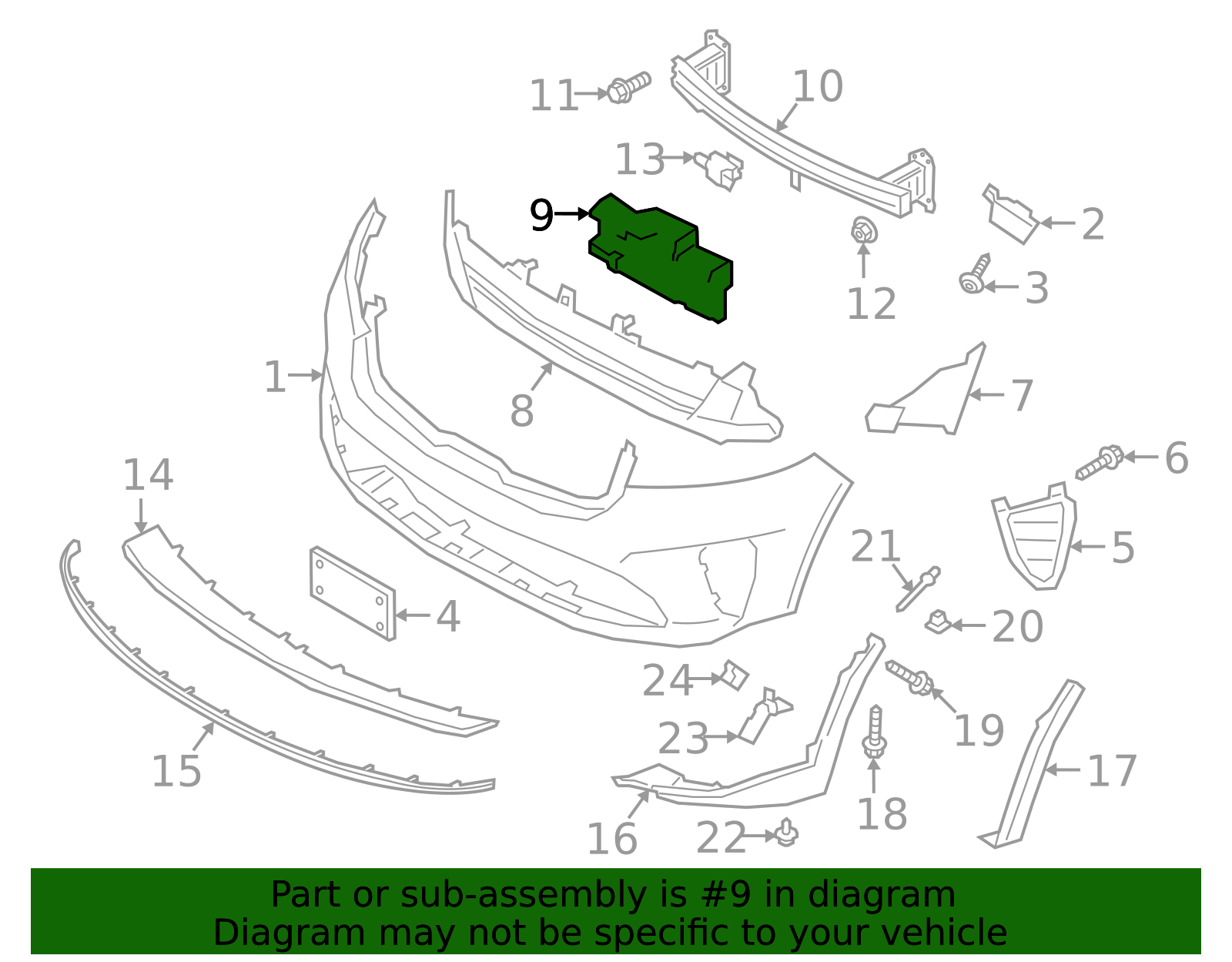 86520-C6800 - Energy Absorber 2019-2020 Kia Sorento | Kia.Parts Store