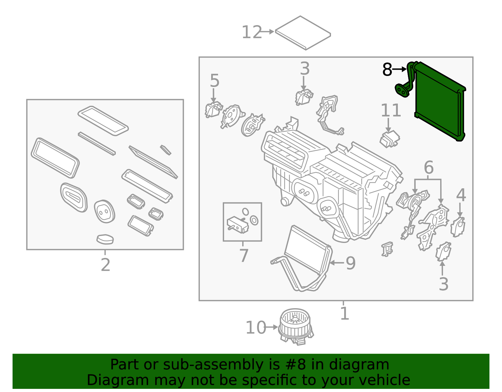GG9Z-19850-A - Evaporator Core - 2013-2024 Ford | Lasco Auto Parts