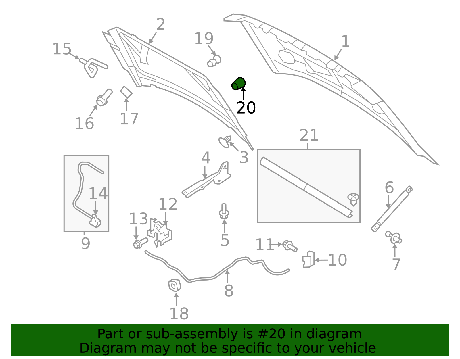 2009-2025 Ford F-150 Hood Bumper 9L3Z-16758-E | Village Ford