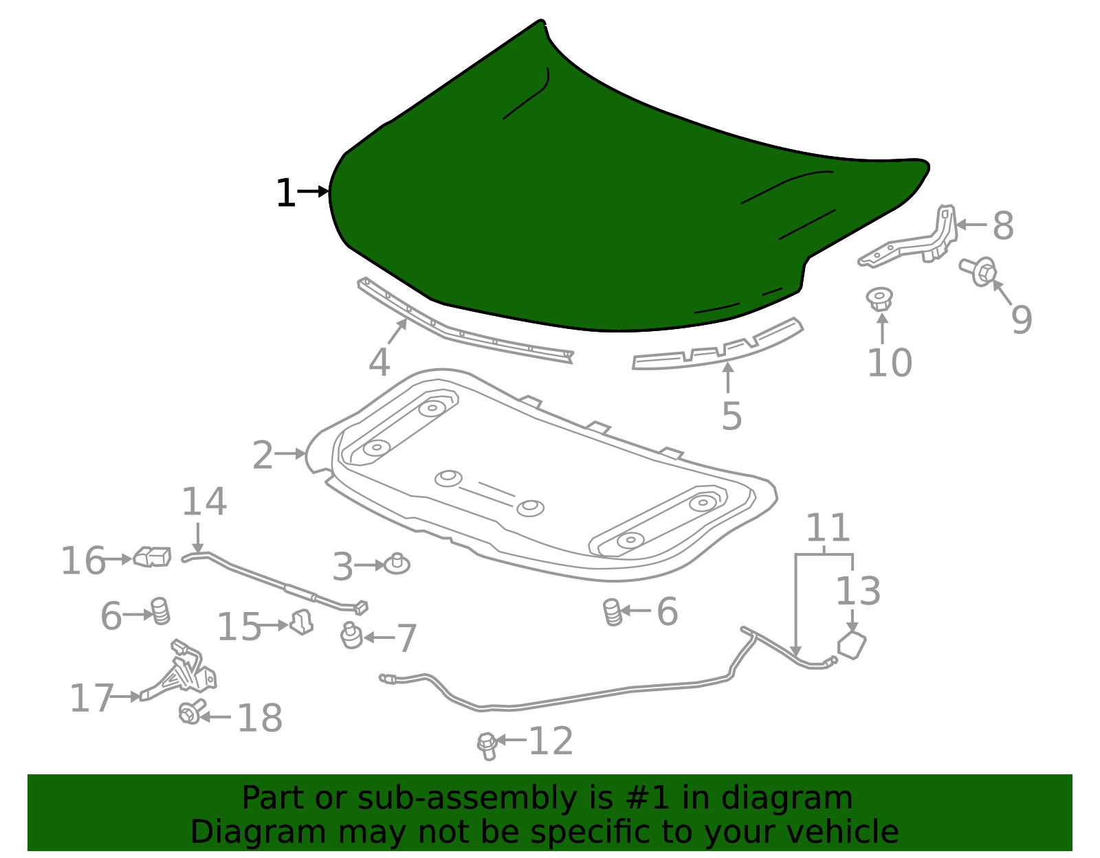 84557813 - Hood 2018-2024 Chevrolet Equinox | Chevrolet Parts Direct