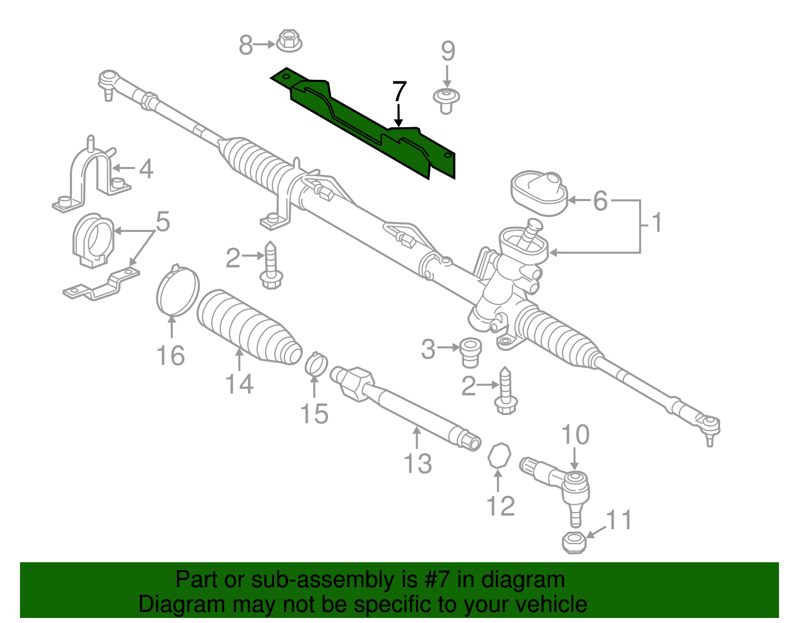 5C1-422-701-D - High-Quality Rack and Pinion Heat Shield for 2012-2014 ...