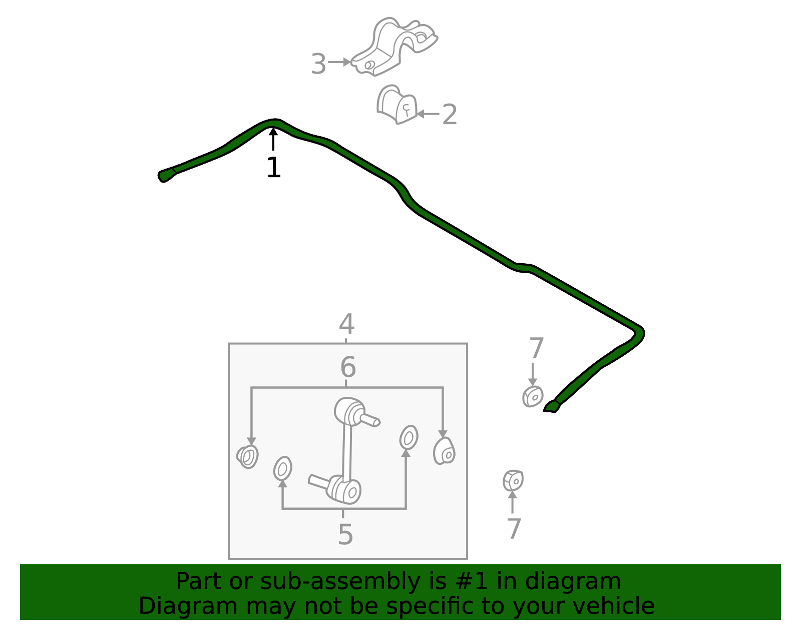 2001-2006 Hyundai Elantra Stabilizer Bar 55511-2D100-SJ | MotorMotor