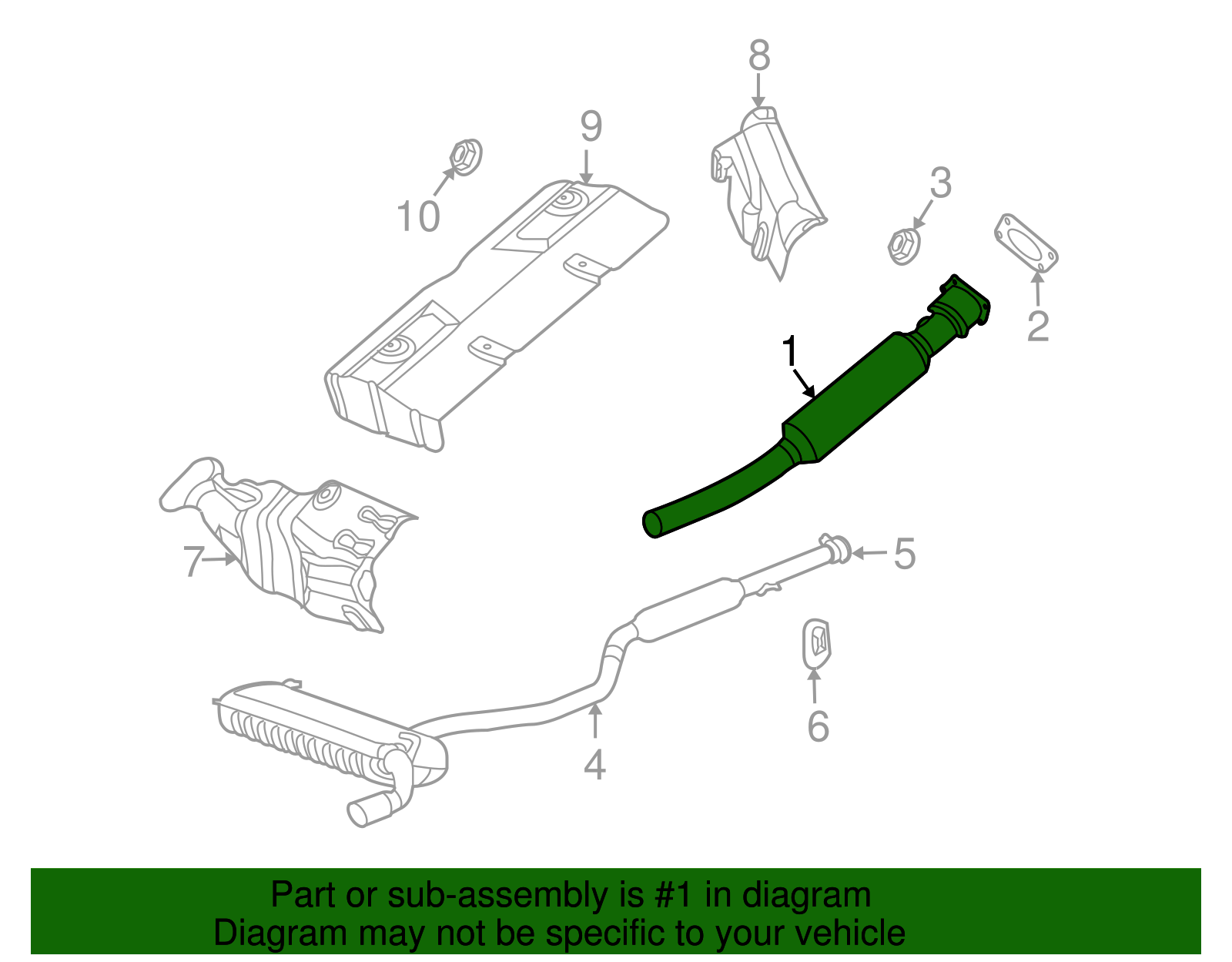 2011-2018 Mopar Catalytic Converter 68066089AD | Mopar Parts Canada