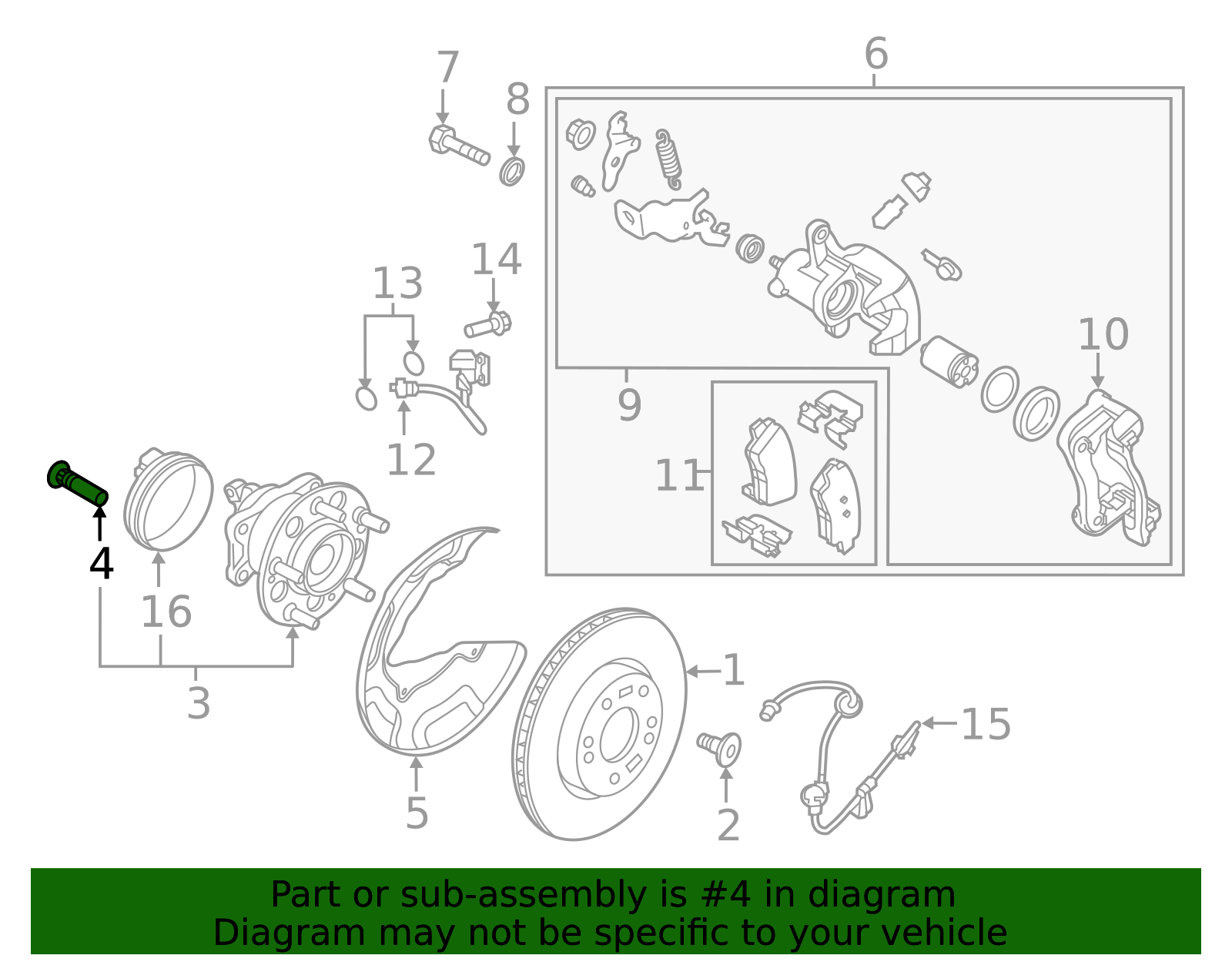2017-2025 Hyundai Hub Assembly Wheel Stud 51752-2K000 | World OEM Parts ...