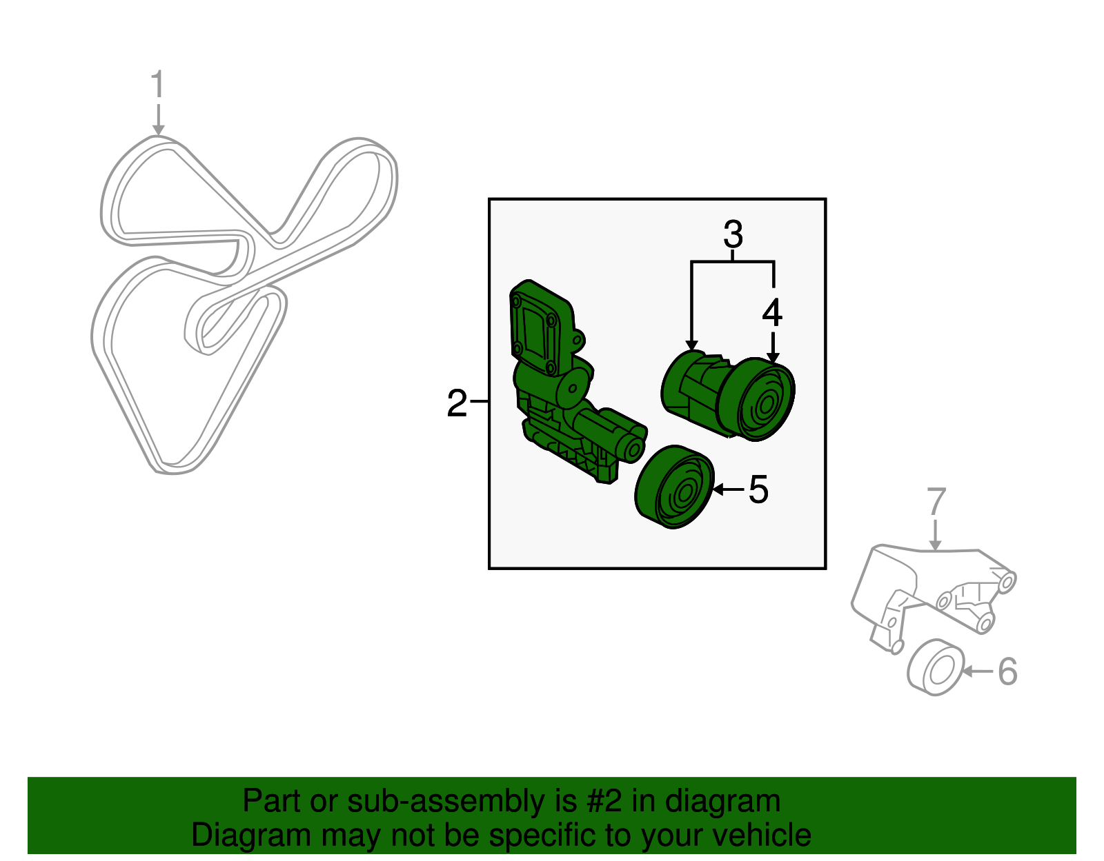Hyundai - 25280-2G115 - Belt Tensioner - 2010-2016 Hyundai | OEM ...