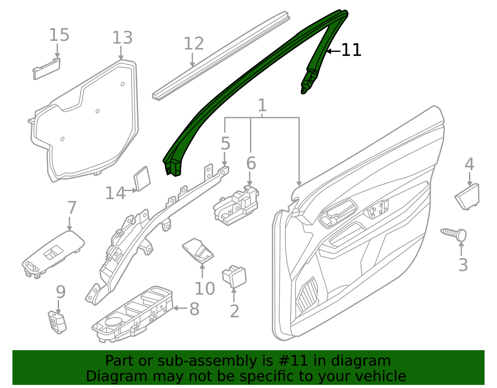 2023-2025 Nissan ARIYA Window Trim 802D5-5MP0A | QuirkParts