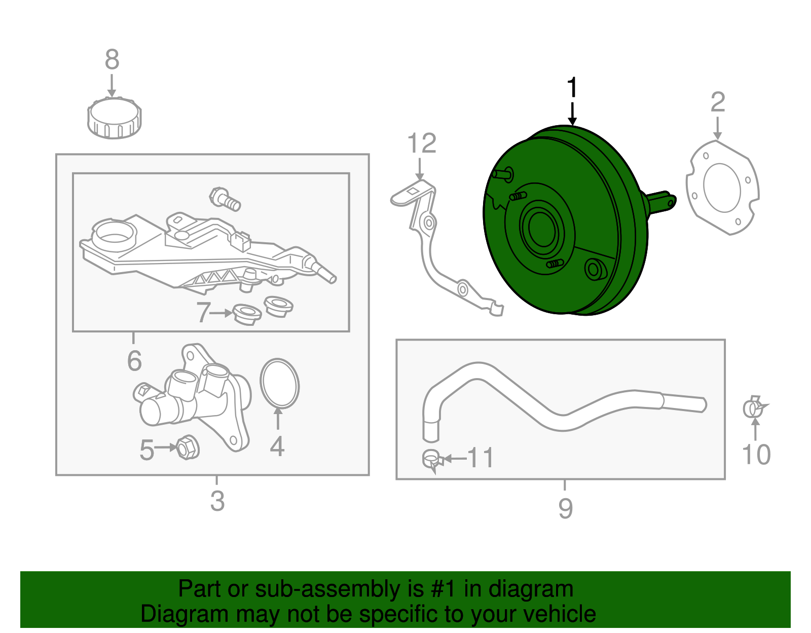 2016-2025 Mazda CX-5 Power Brake Booster KAYG-43-80Z | Mazda Parts Deals