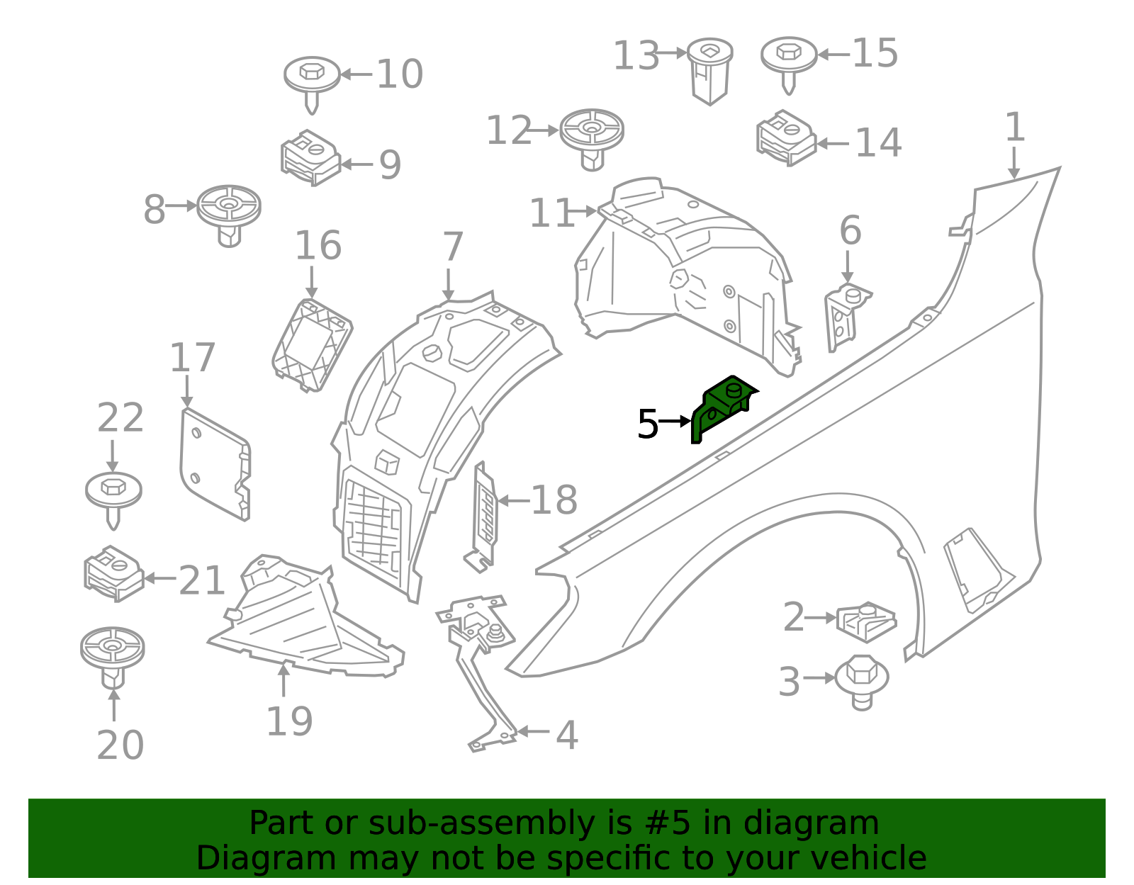 41-35-7-440-426 - High-Quality Fender Upper Bracket for 2017-2023 BMW ...