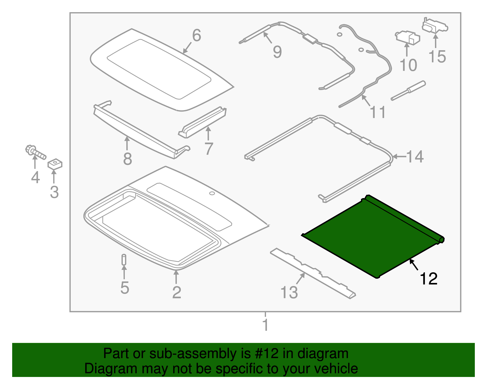 2015 Hyundai Veloster Sunshade 81660-2V000-RY | World OEM Parts Hyundai