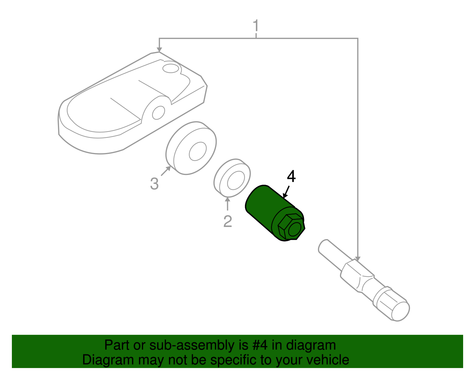 GS1D-37-141A - 2004-2022 Mazda - TPMS Sensor Nut | Mazda Part Direct