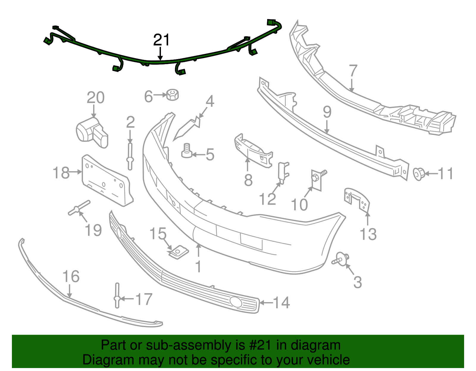 2009-2014 Lincoln Navigator Wire Harness AL7Z-15K867-A | Awesome Parts Ford