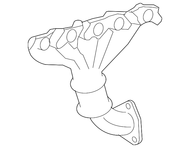 2007-2012 GM Exhaust Manifold Kit with Three-Way Catalytic Converter ...