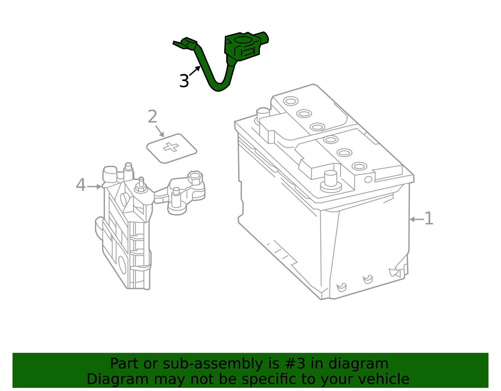 205-540-34-12 - High-Quality Battery Cable for 2015-2019 Mercedes-Benz ...