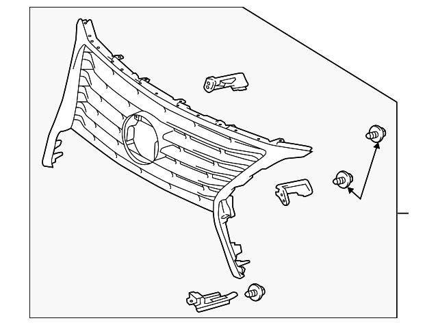 2013-2015 Lexus RX350 Grille Assembly 53101-0E140 | OEM Parts Online