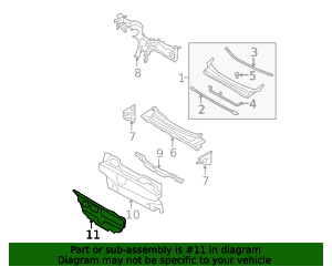 Engine Compartment Insulator - OEM Noise & Heat Control | AutoNation Parts