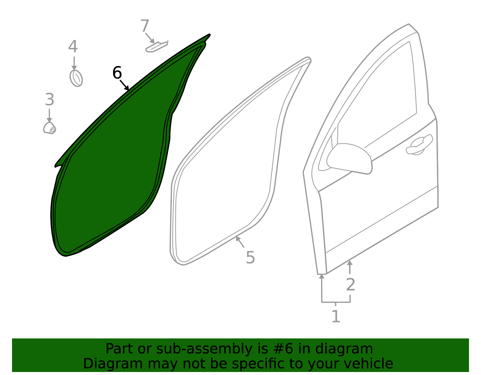 82130-3J000 - Hyundai Door Weather-Strip 2007-2012 Hyundai Veracruz ...