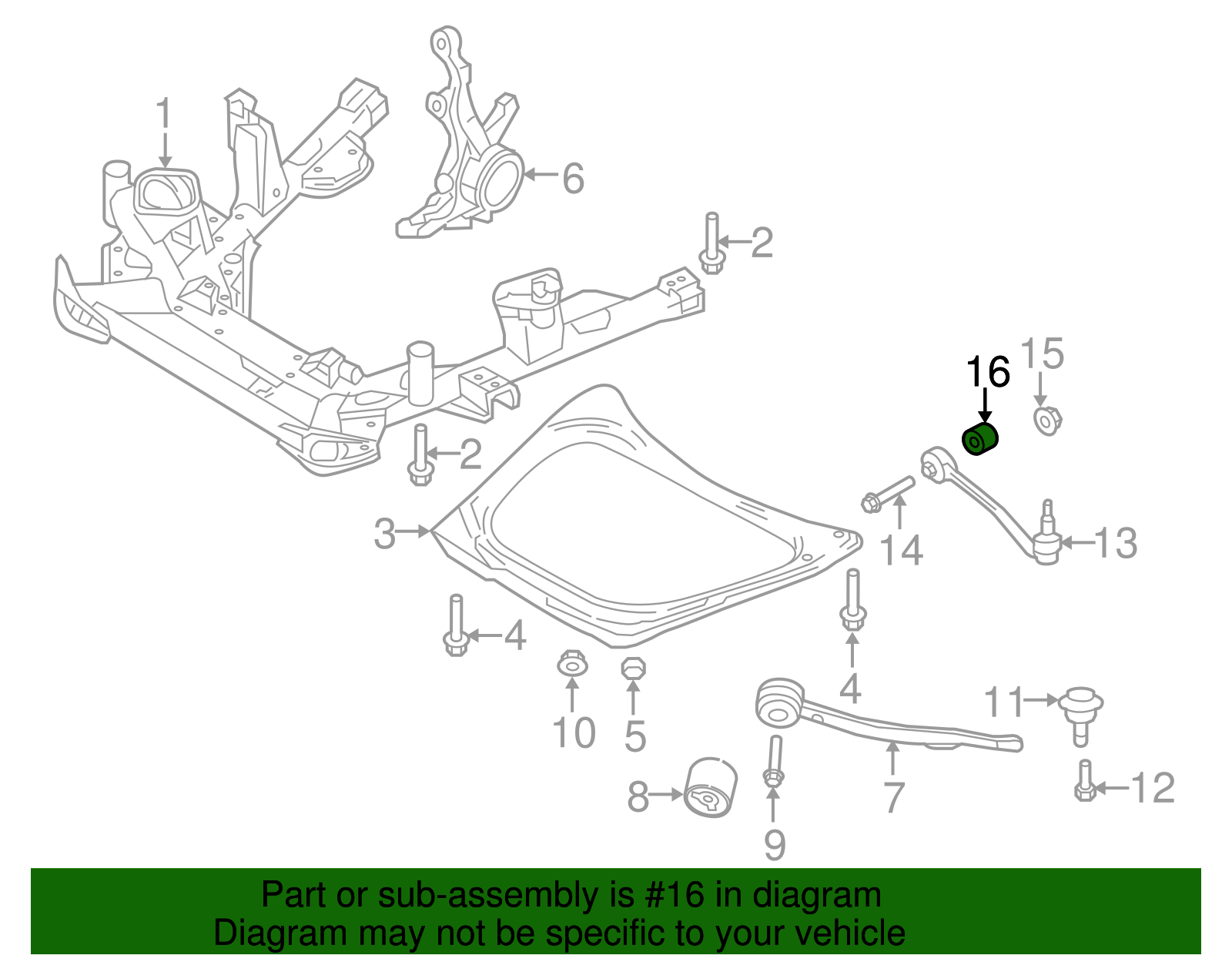 31121124622 - 1984-2010 BMW Bushing (31-12-1-124-622) | BMW of South ...