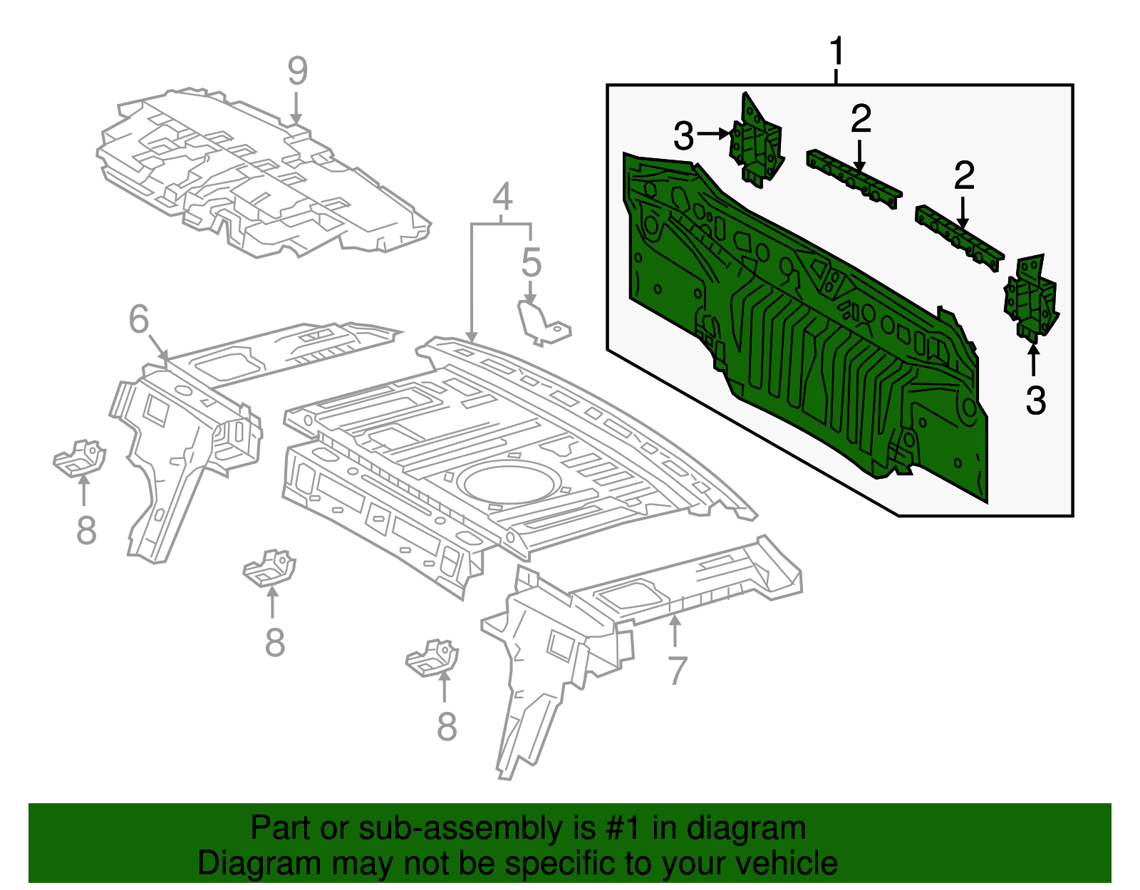 58307-06221 - Rear Body Panel 2018-2025 Toyota Camry | Longo Toyota Parts