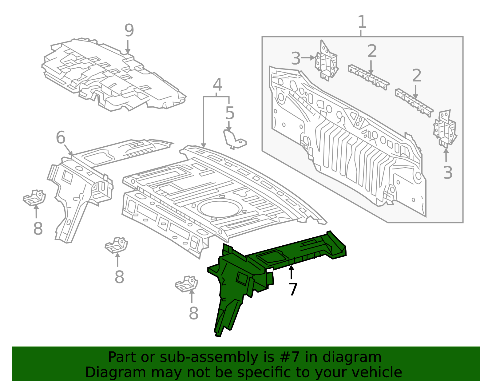 2018-2025 Toyota Camry Extension Panel 64202-06230 | Bam Wholesale Parts