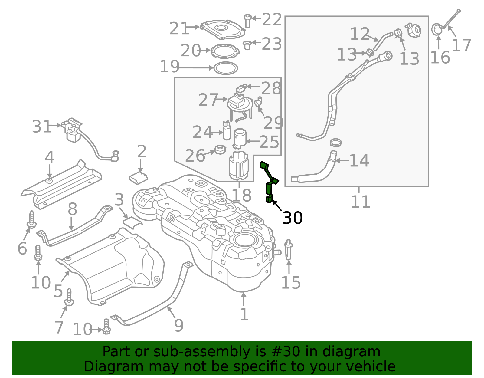 2016-2021 Hyundai Tucson Fuel Gauge Sending Unit 94460-D3500 | OEM ...