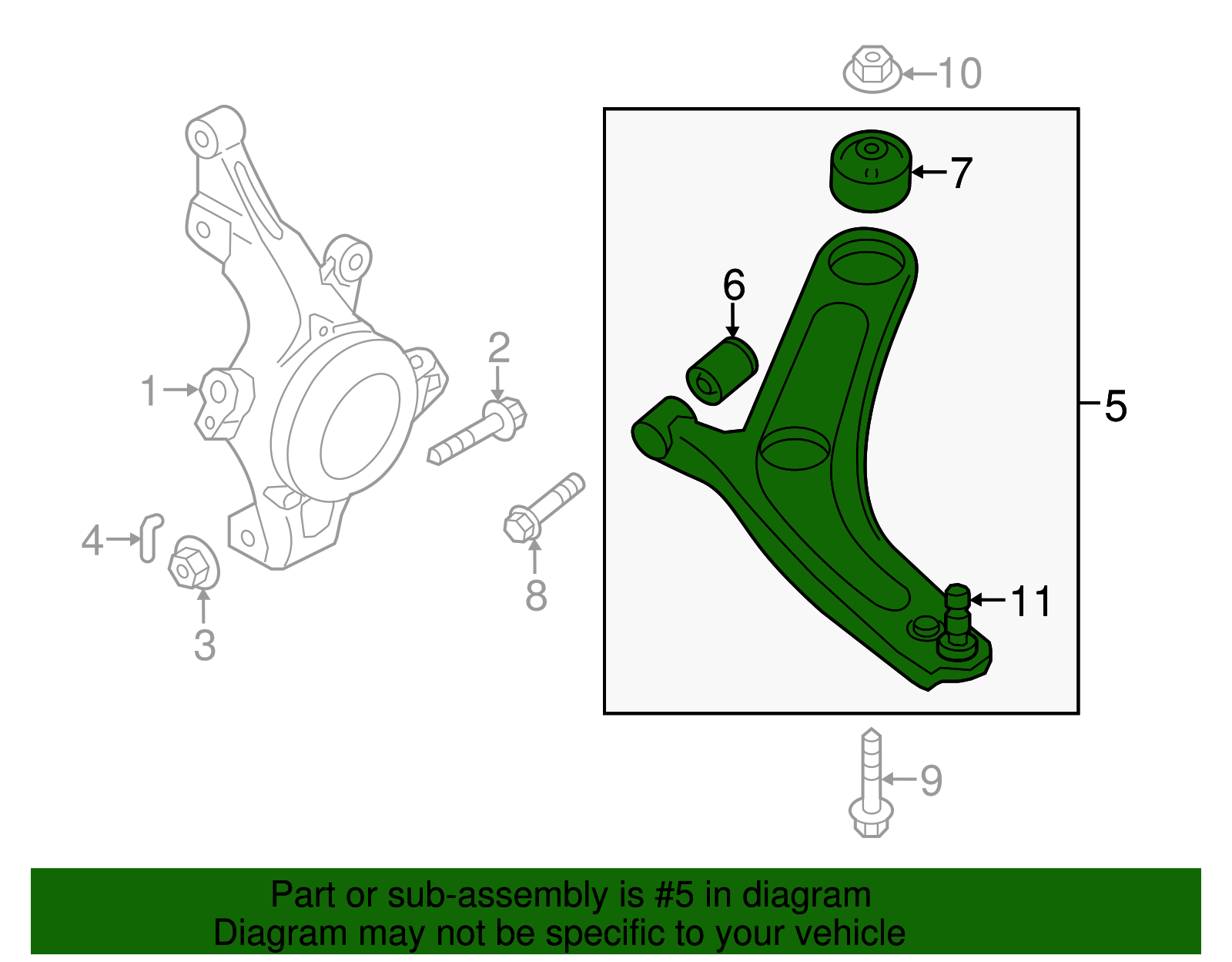 545004r000 - Kia Lower Control Arm 2011-2016 Kia Optima | Performance ...