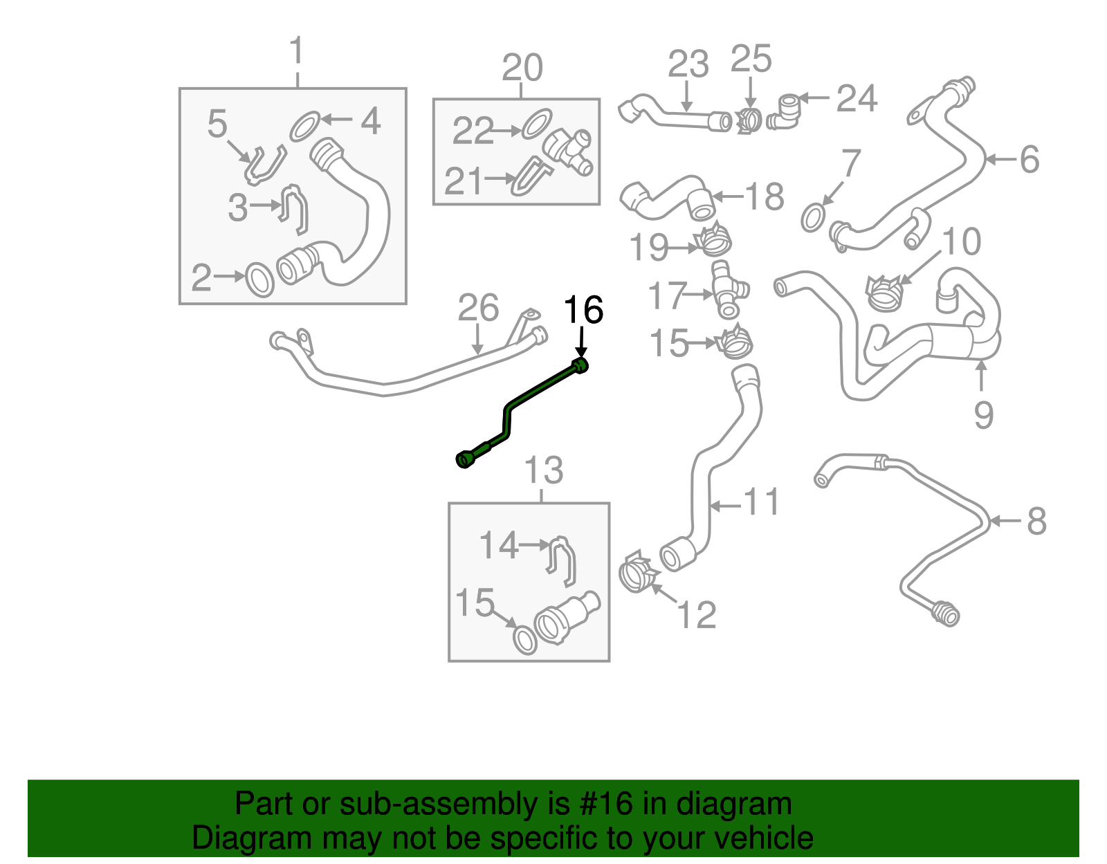 2012-2015 Audi Vent Tube 4G0-121-081-AE | OEM Parts Online
