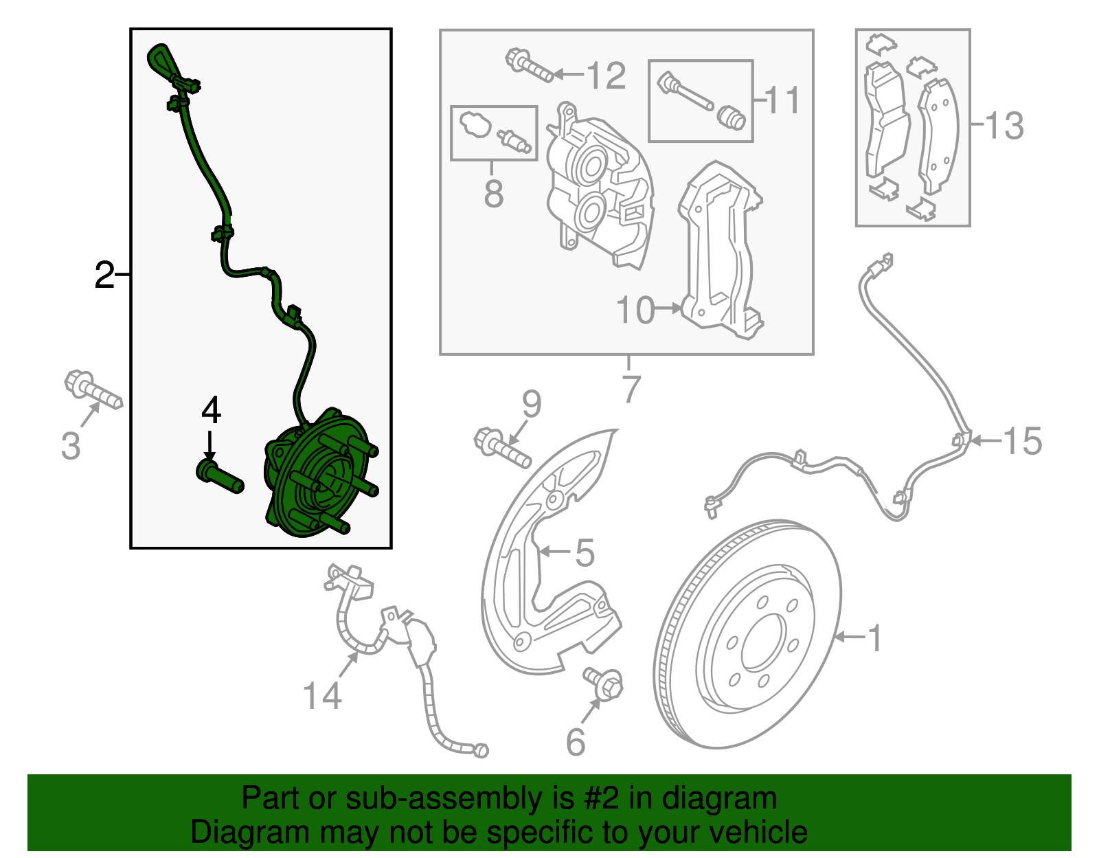 2015-2017 Ford F-150 Hub & Bearing FL3Z-1104-J | TascaParts.com