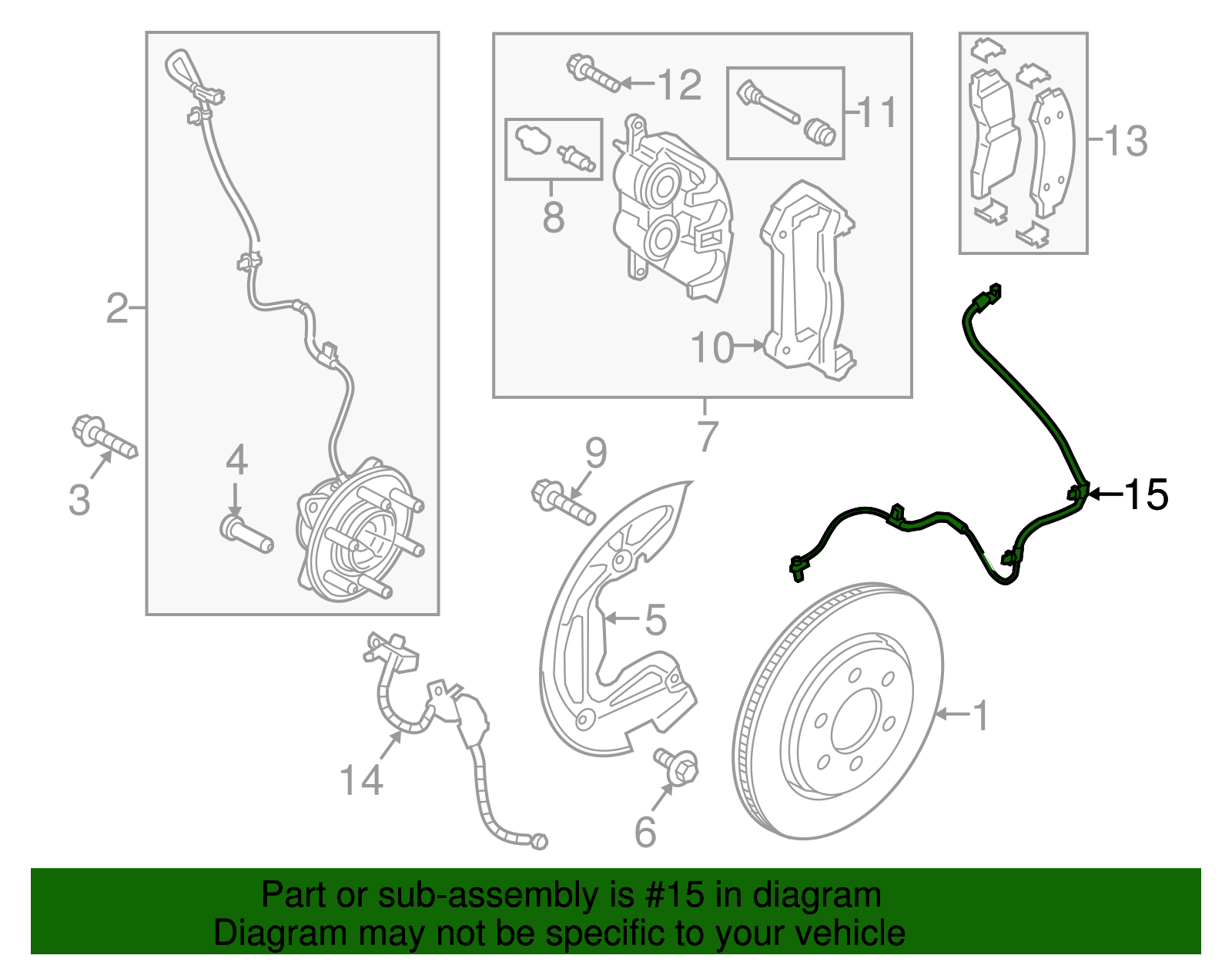 2018-2020 Ford F-150 | ABS Sensor | JL3Z-2C204-G | Walls' Ford Parts