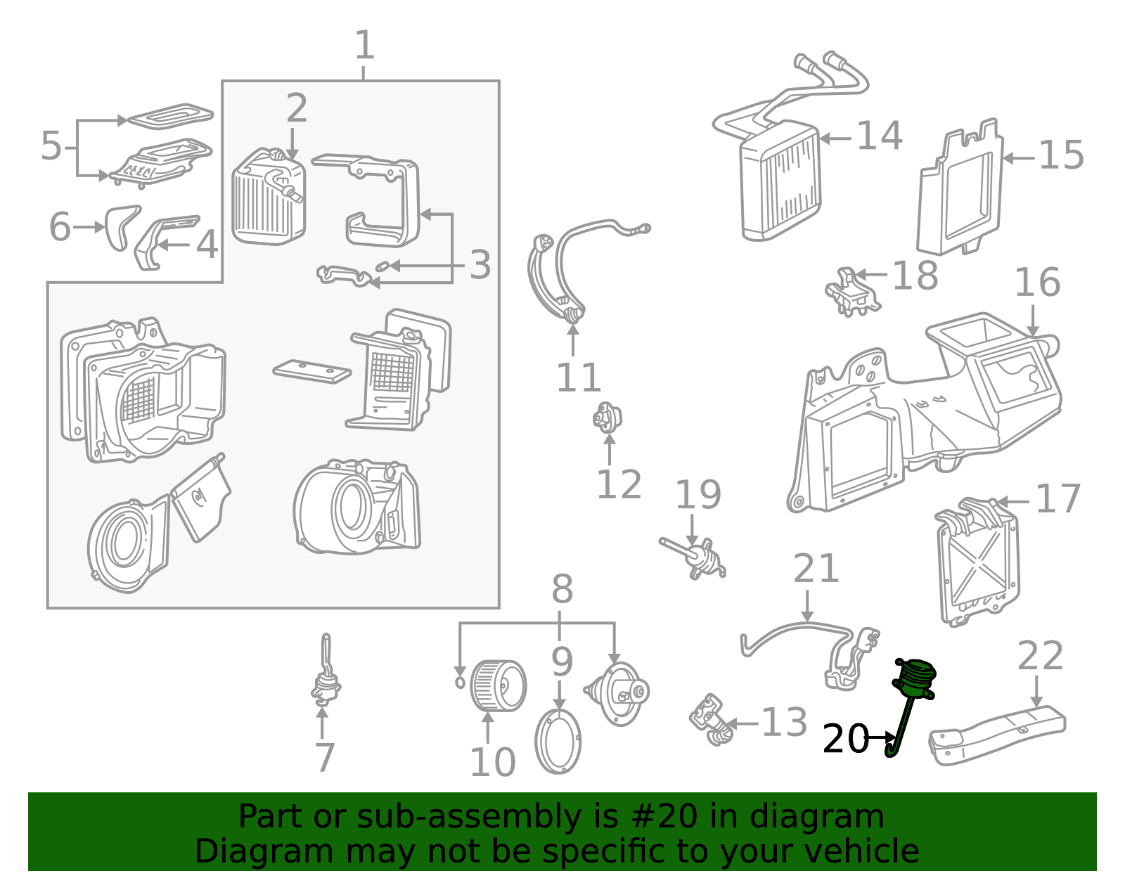 HVAC Air Inlet Door Actuator F81Z-18A318-BA | OEM Parts Online