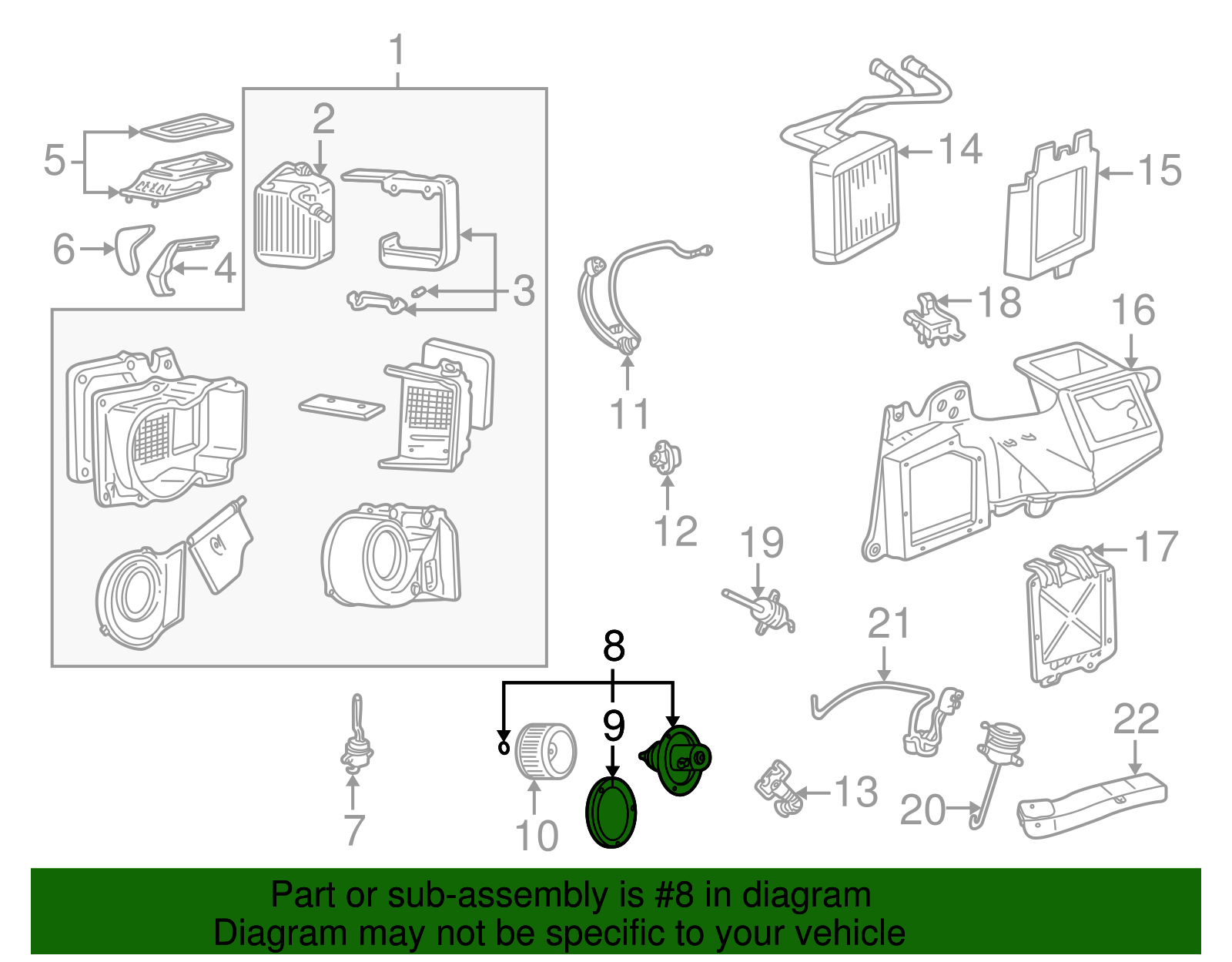 1999-2007 Ford | Blower Motor | XC3Z-19805-CA | Walls' Ford Parts