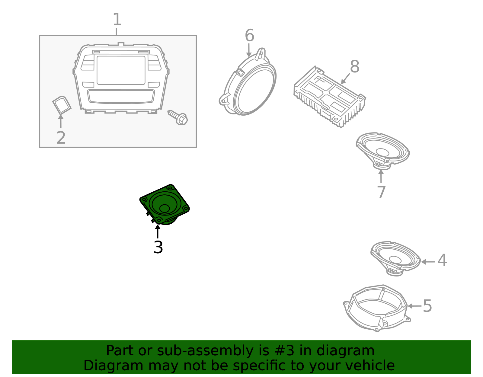 28153-5AA0A - Inst Panel Speaker 2015-2024 Nissan | Official Nissan ...